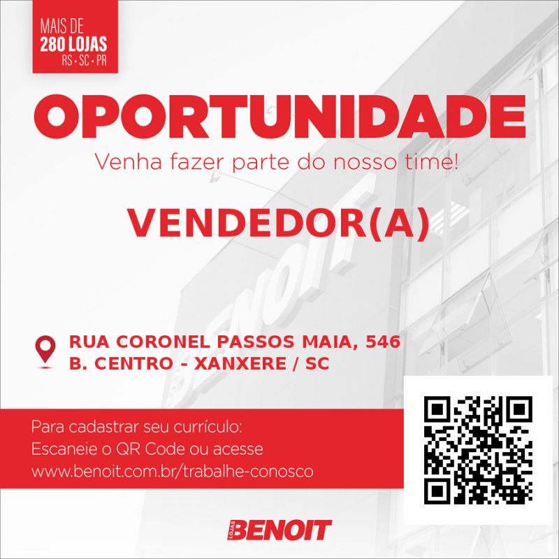 Benoit De Xanxerê Está Com Vagas De Emprego Abertas Saiba Como Se