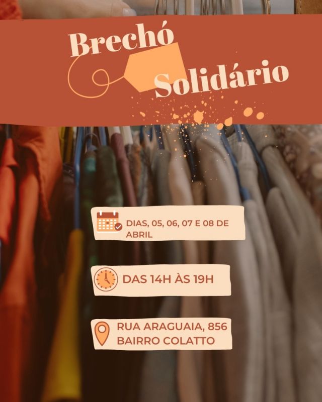 Casal realiza Brechó Solidário para custear tratamento de pessoa da família