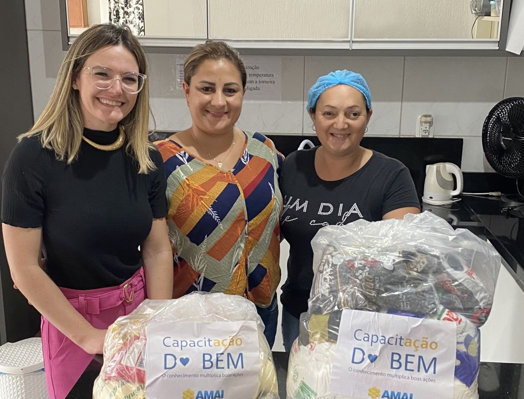 AMAI destina alimentos ao Lar Aprisco